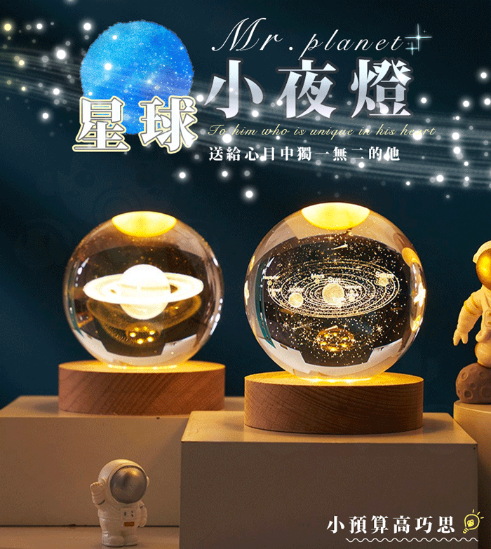 星空暢貨市集｜Mr.planet星球小夜燈 - 永恆浪漫送禮首選🎁製造專屬珍貴回憶💖 - SMALL BOSS｜品牌商店